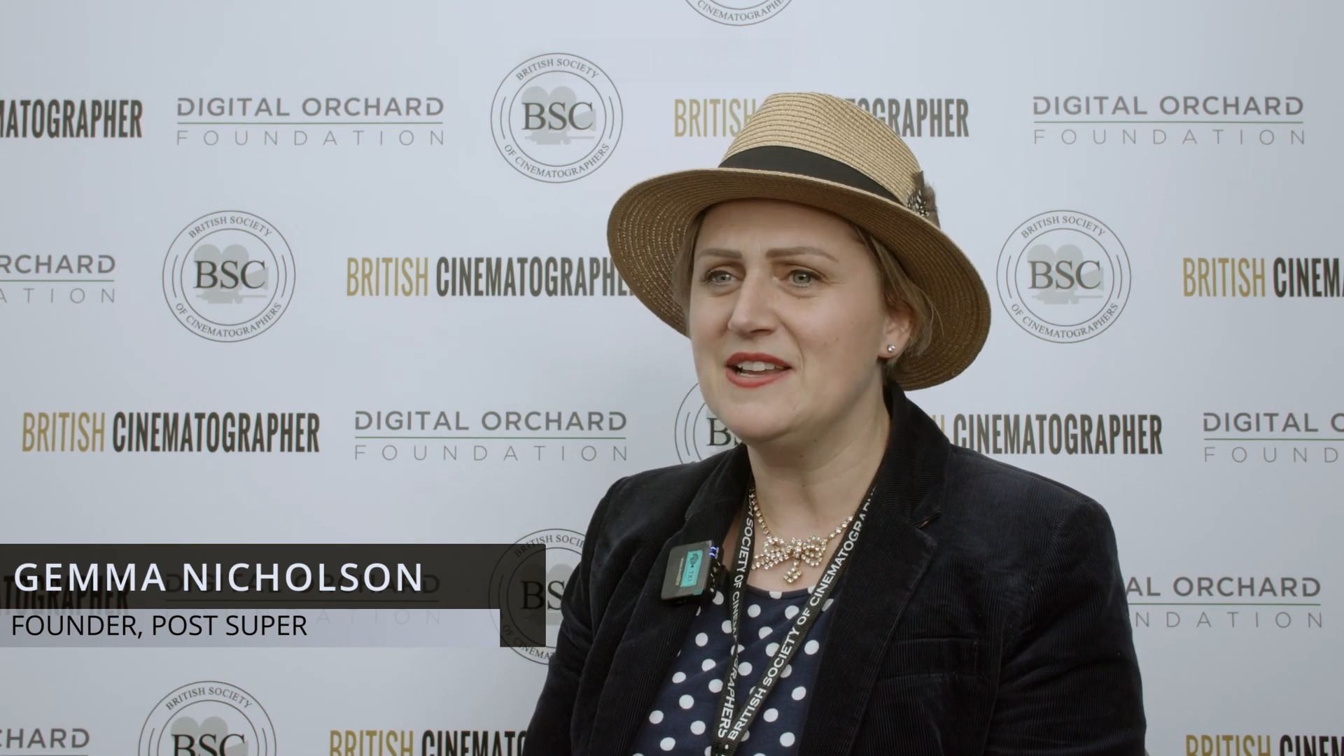 Digital Orchard | Gemma Nicholson - PostSuper - Talent Bar at BSC Expo